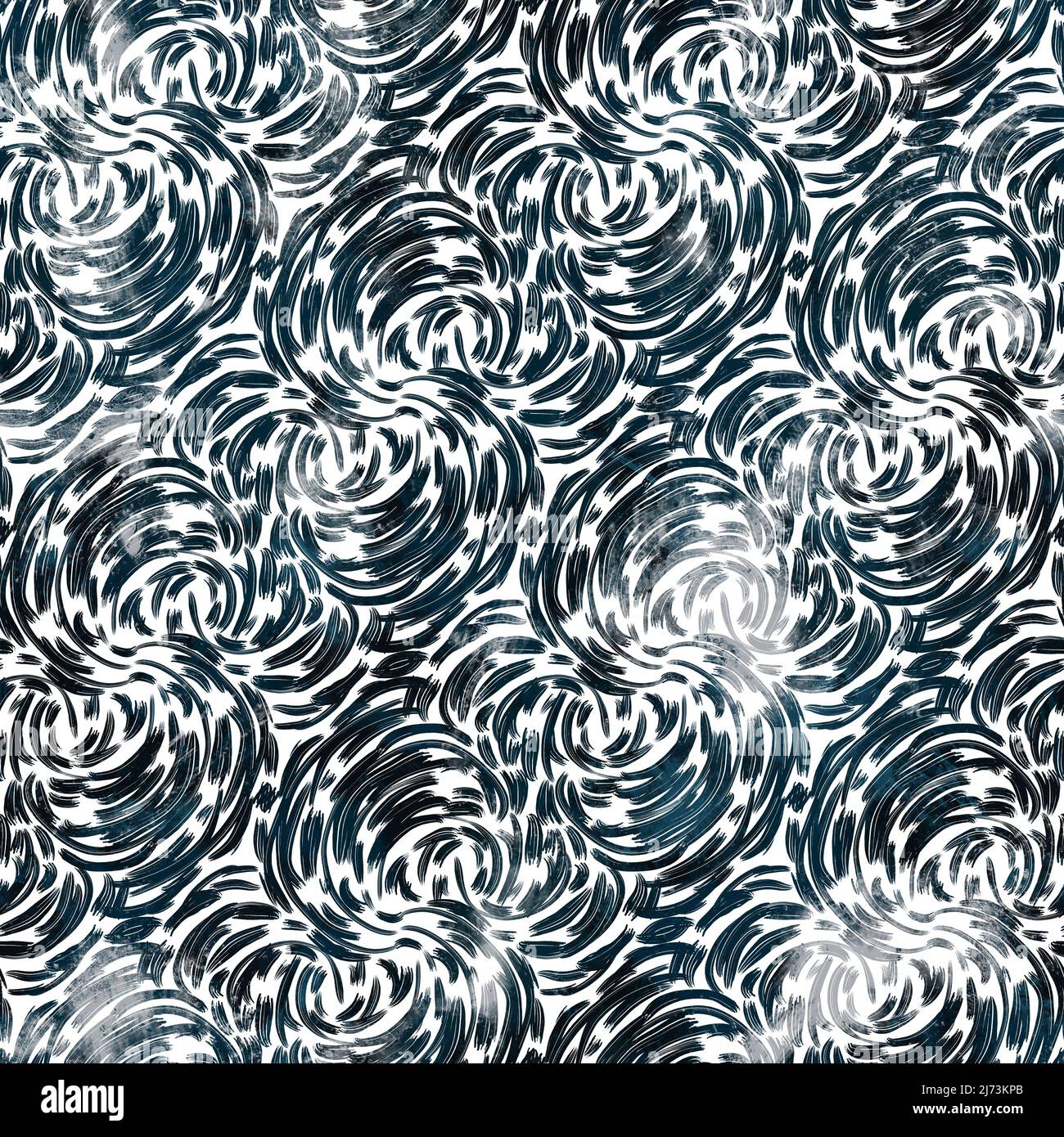 Seamless navy blue and white abstract grungy seamless surface pattern ...