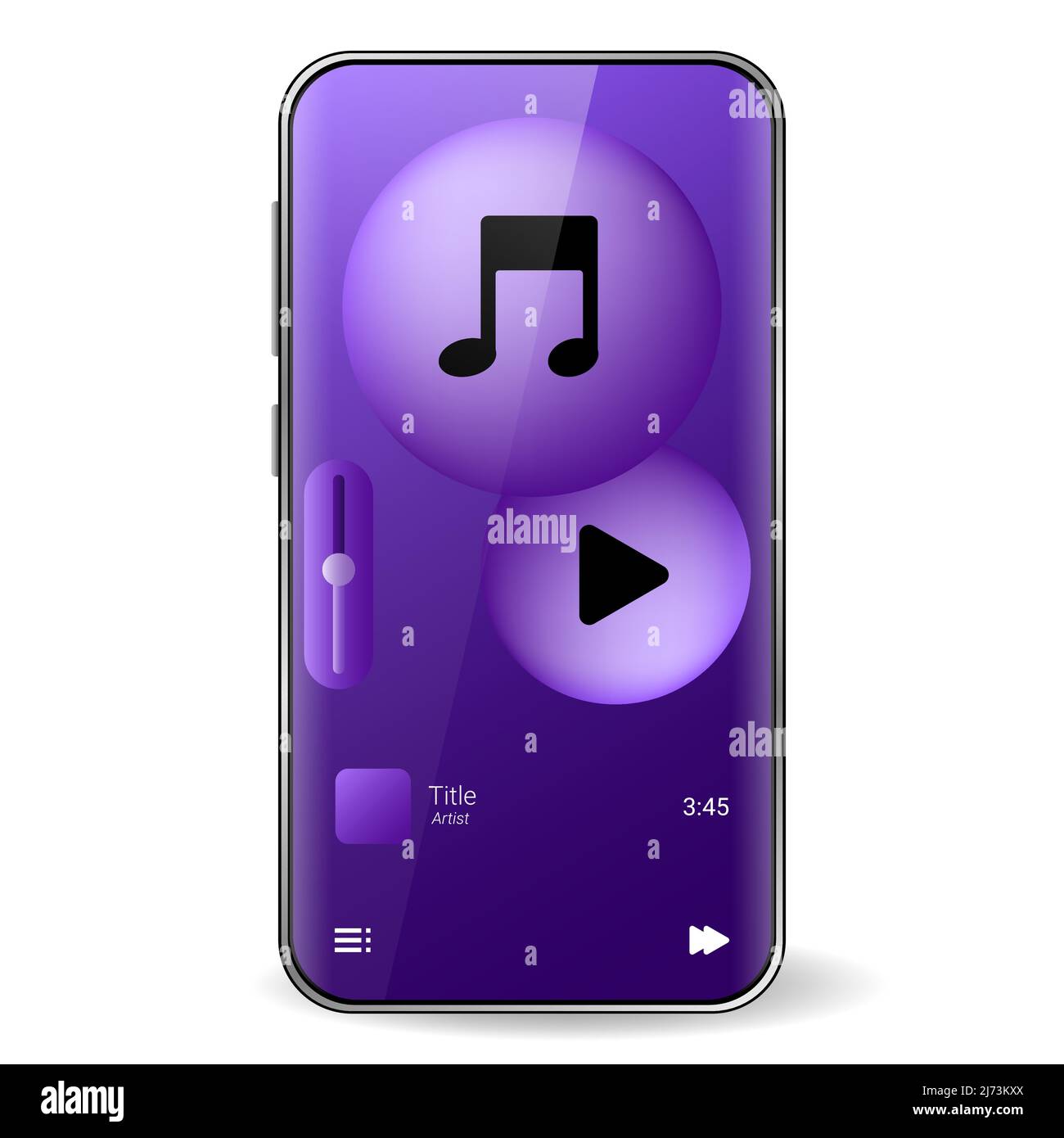 music player user interface realistic Stock Vector Image & Art - Alamy