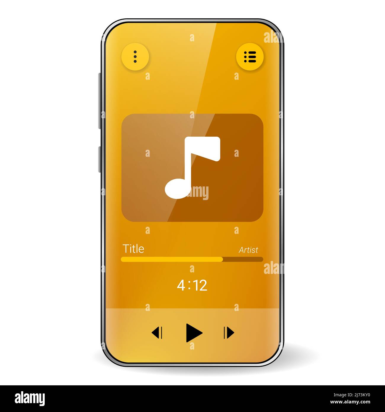 music player user interface realistic Stock Vector Image & Art - Alamy