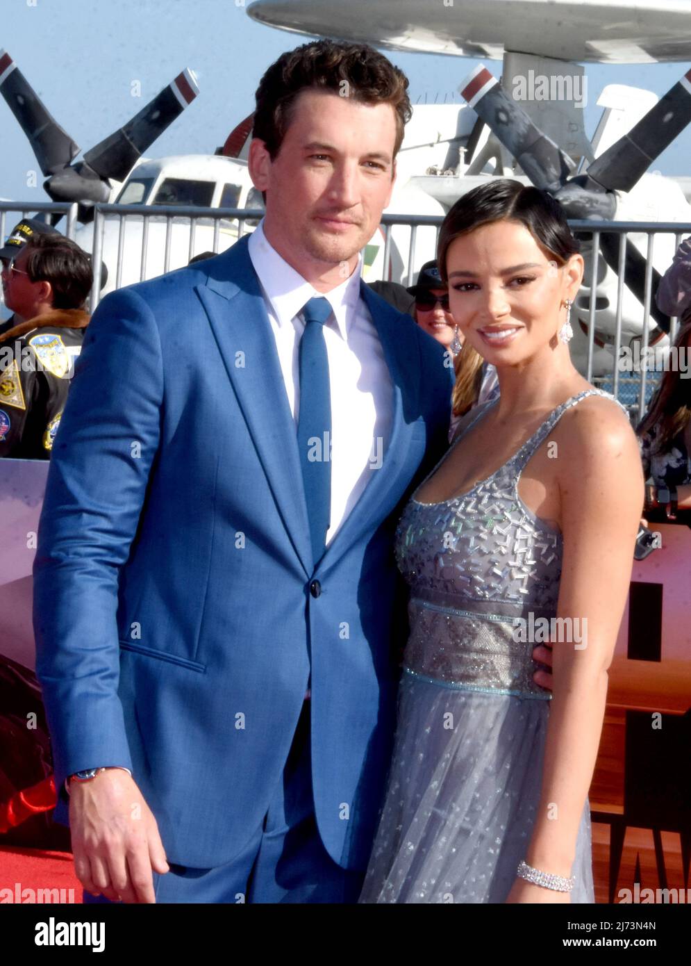 San Diego, California, USA 4th May 2022 Actor Miles Teller and Actress ...