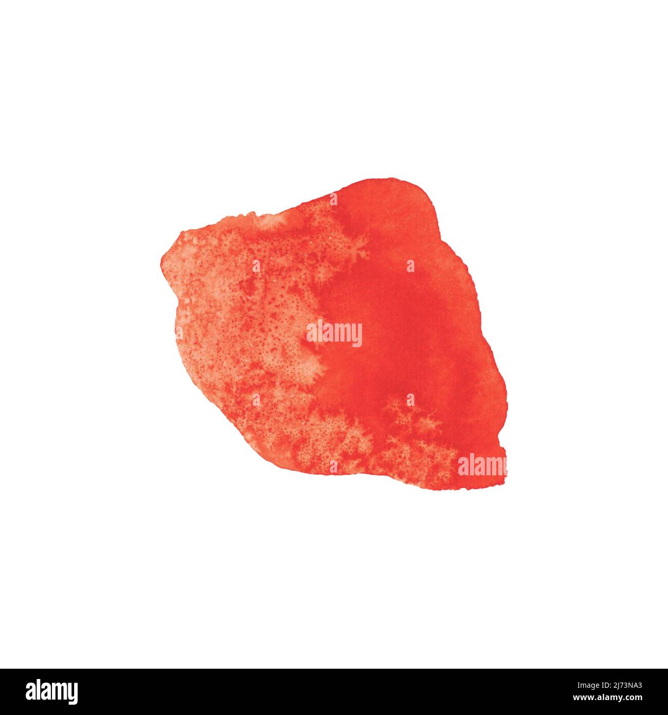 Abstract red orange watercolor stain for background. Expressive ...