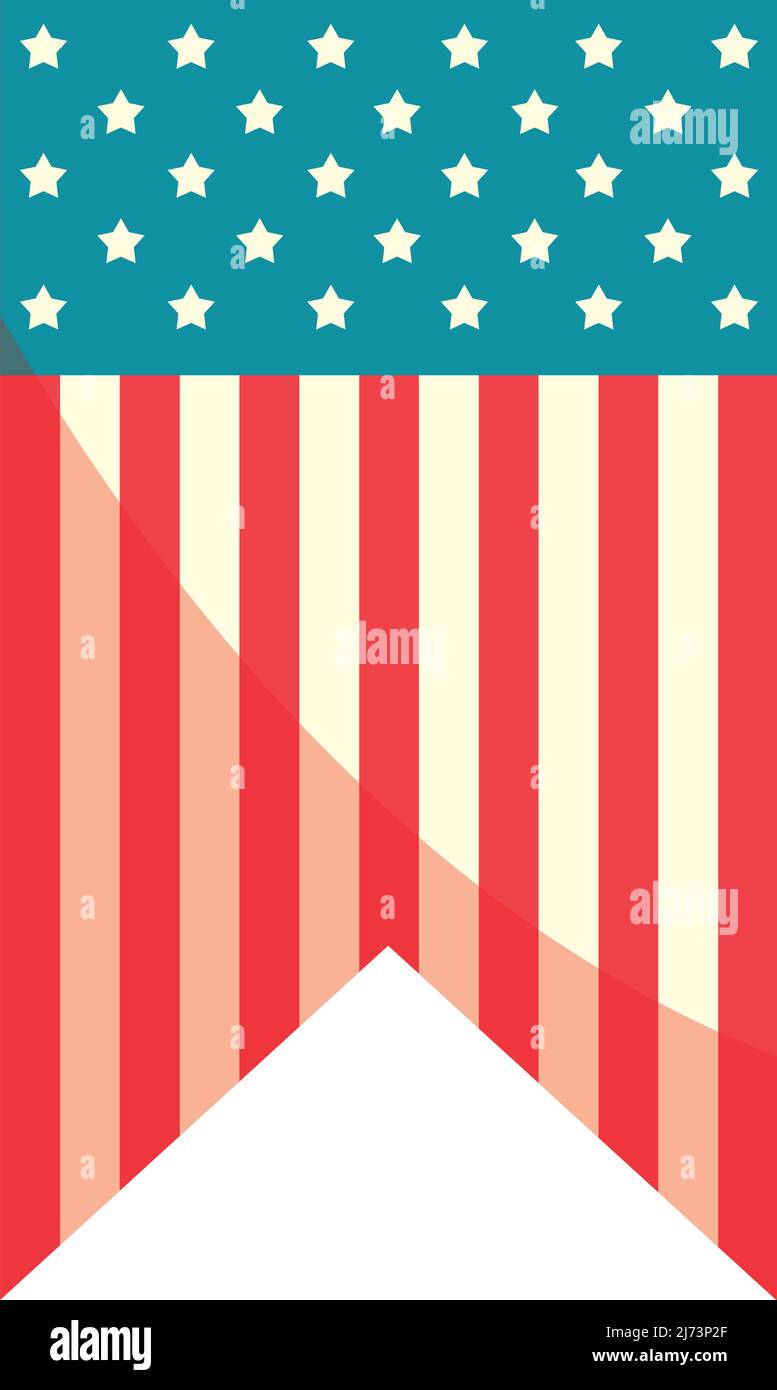USA flag bunting Stock Vector Image & Art - Alamy