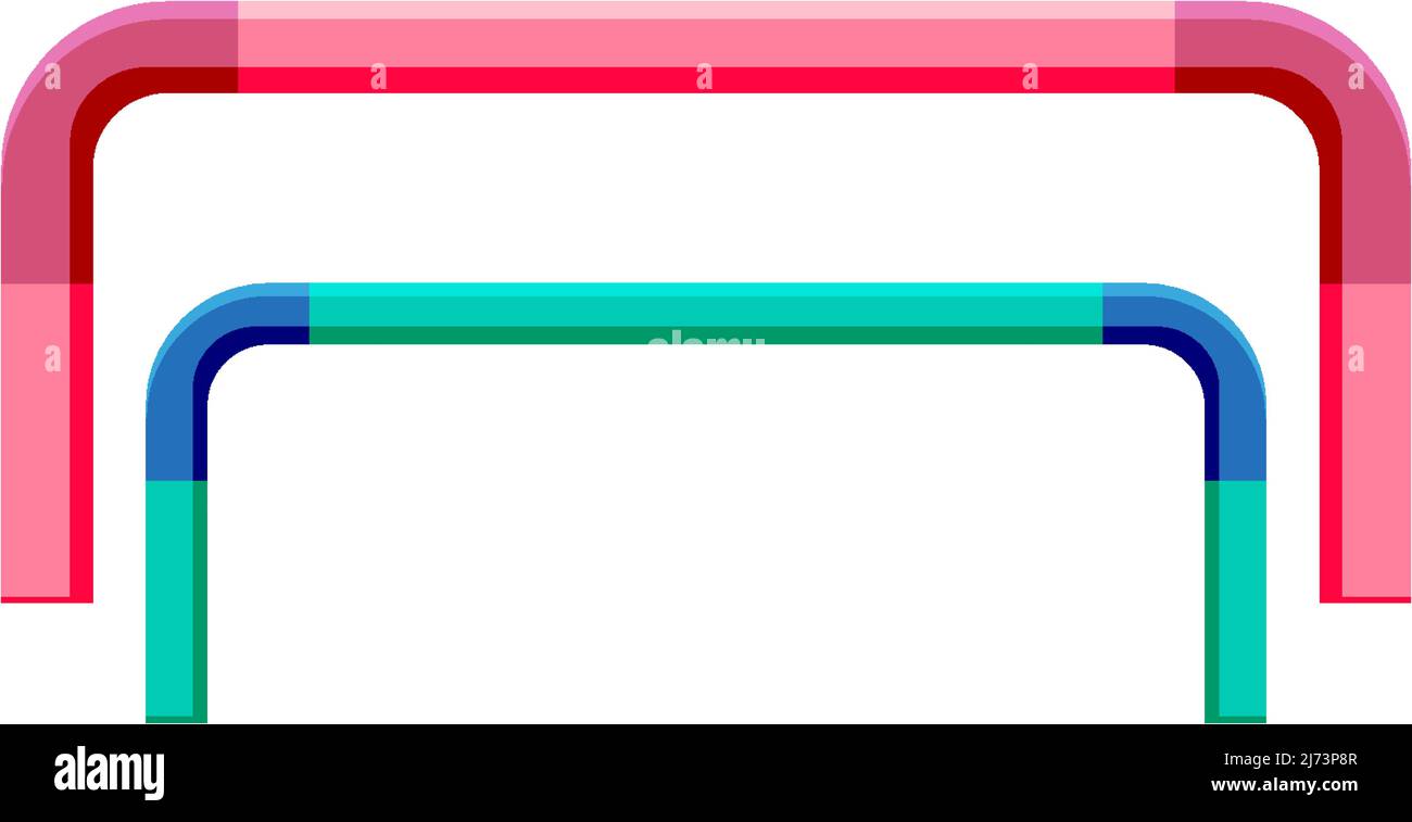 Playground parallel bars on white background illustration Stock Vector ...