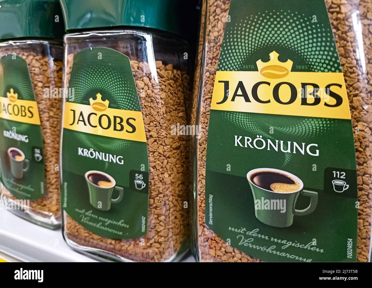 Jacobs Kronling instant coffee seen at Rewe supermarket Stock Photo - Alamy