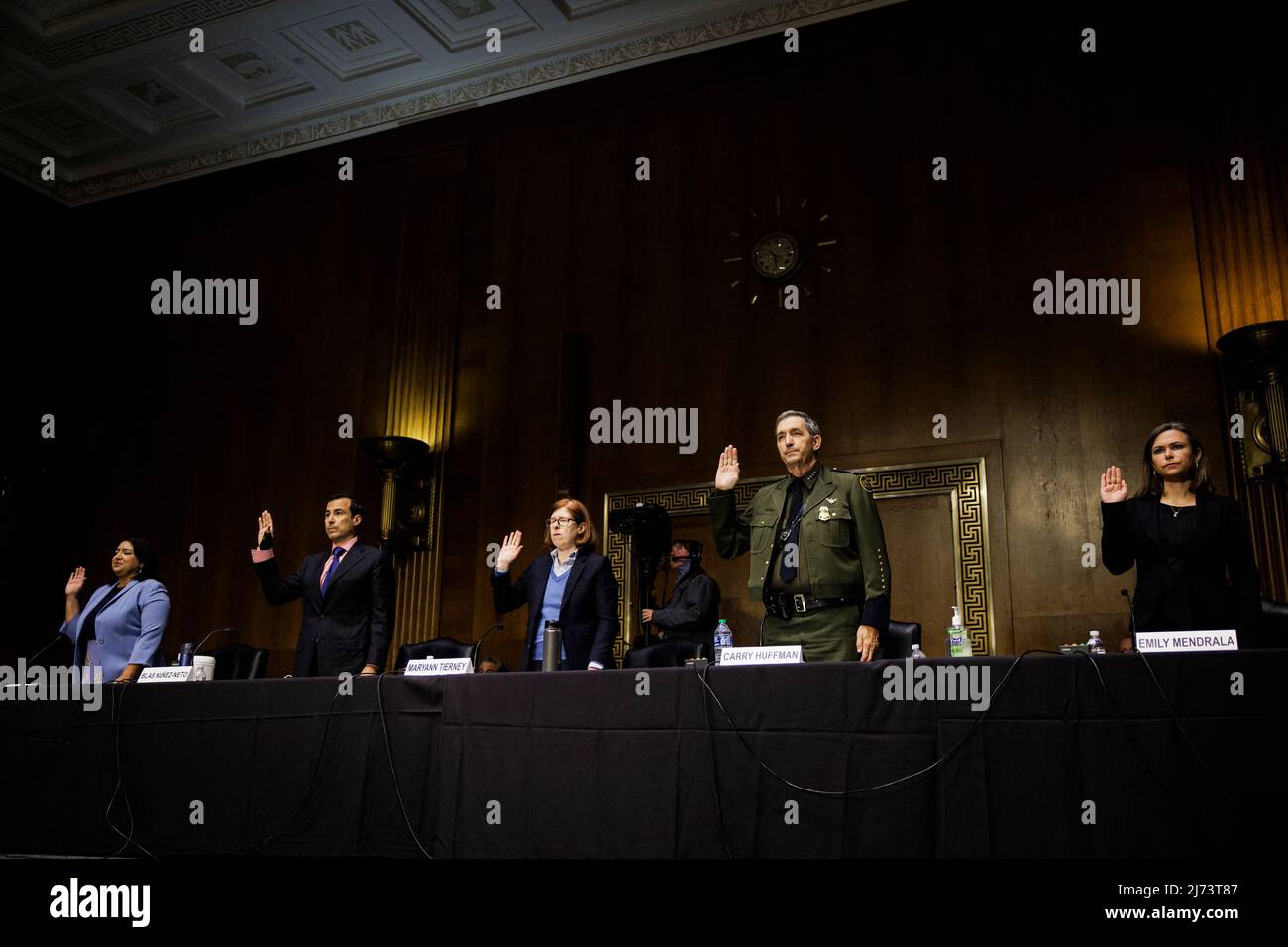 (Left to right) January Contreras, from the Department of Health and ...