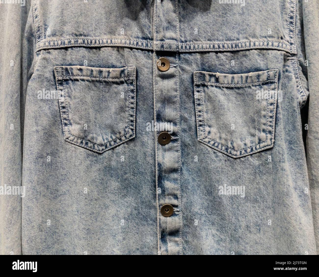 Faded denim jacket hi-res stock photography and images - Alamy
