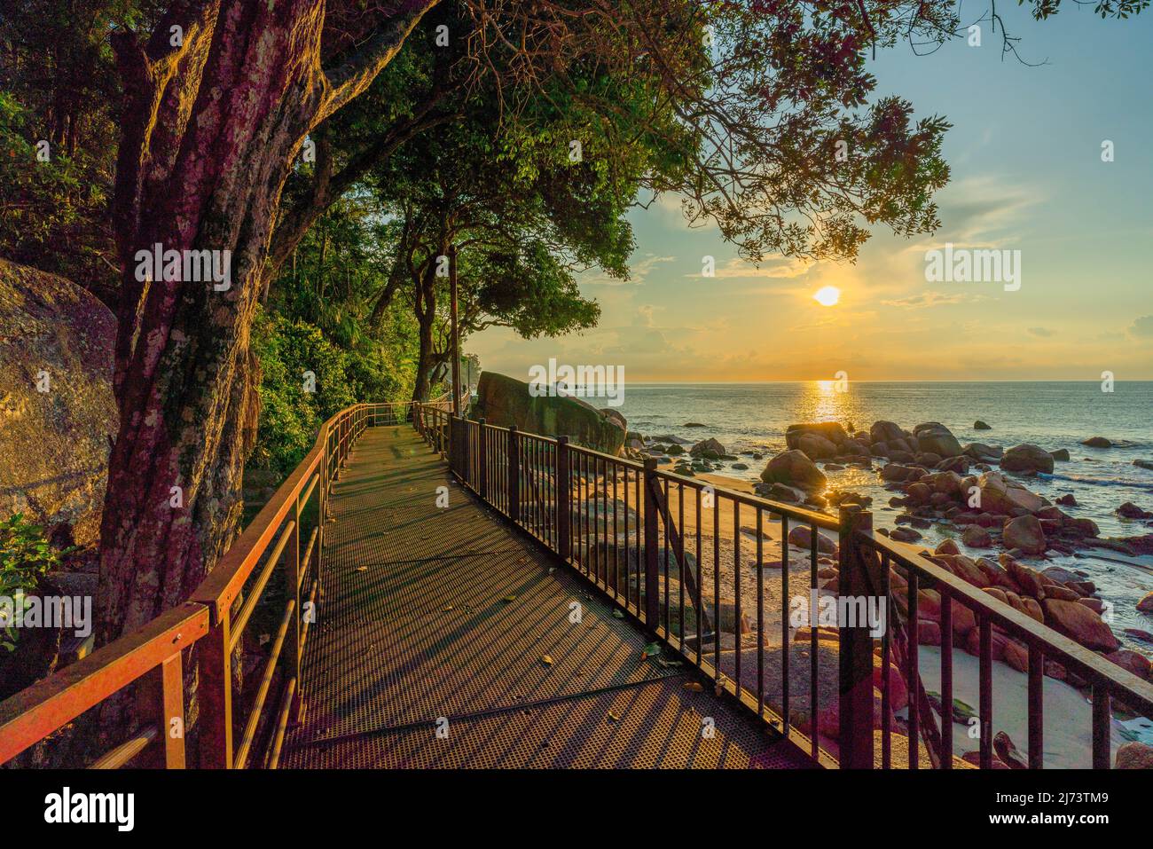 Sunrise at Teluk Cempedak Beach, Malaysia Stock Photo - Alamy