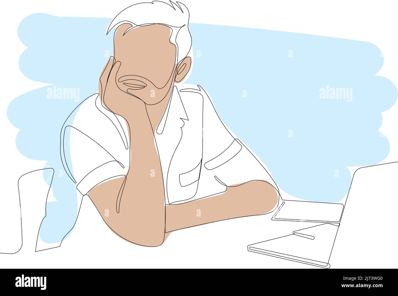 Laptop focused Cut Out Stock Images & Pictures - Alamy