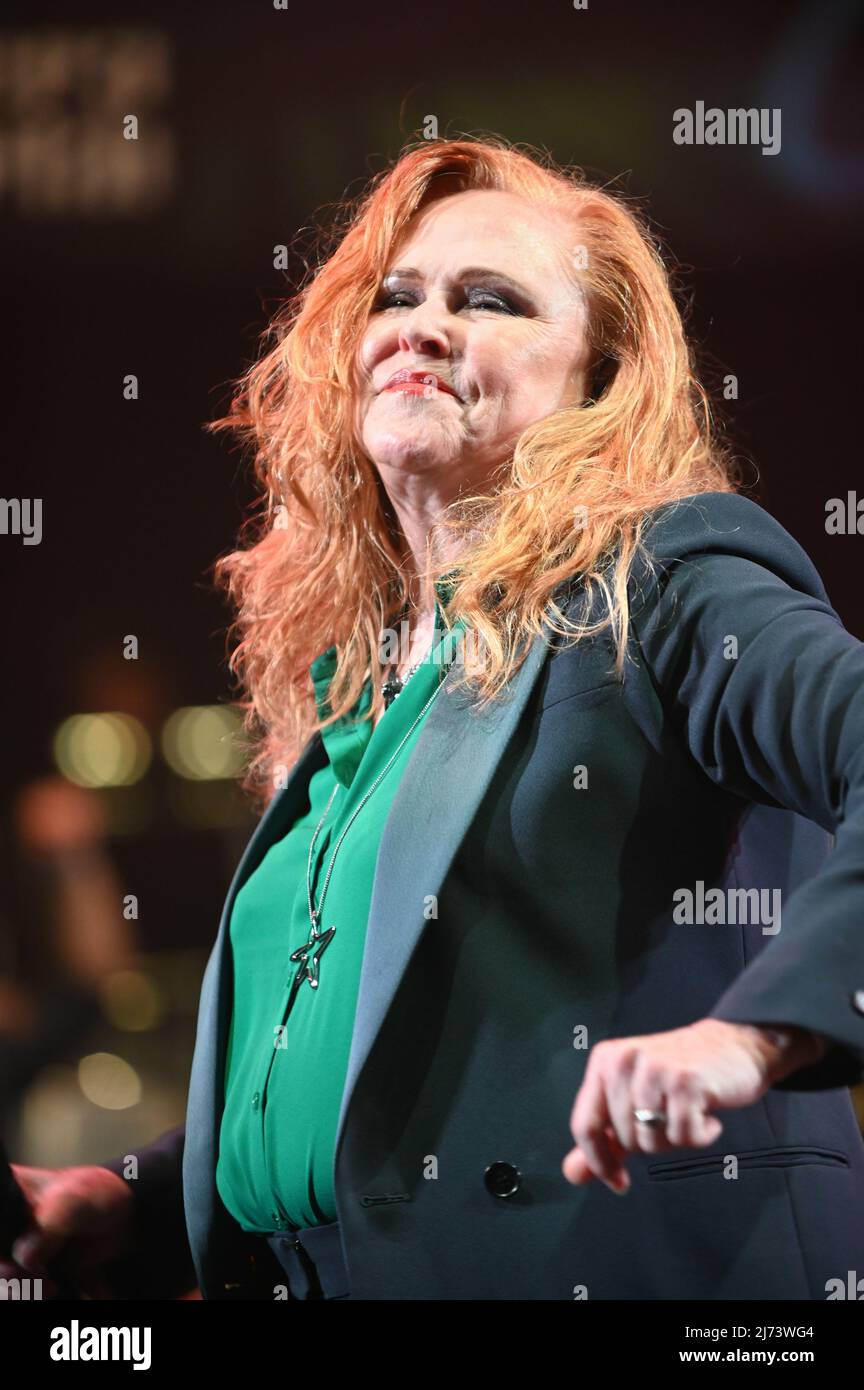 Lead singer Carol Decker of TPau band performs at 80s Classical Concert ...