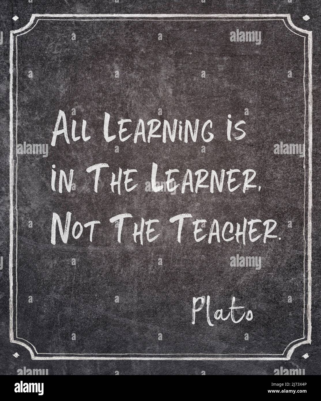 All learning is in the learner, not the teacher - ancient Greek ...
