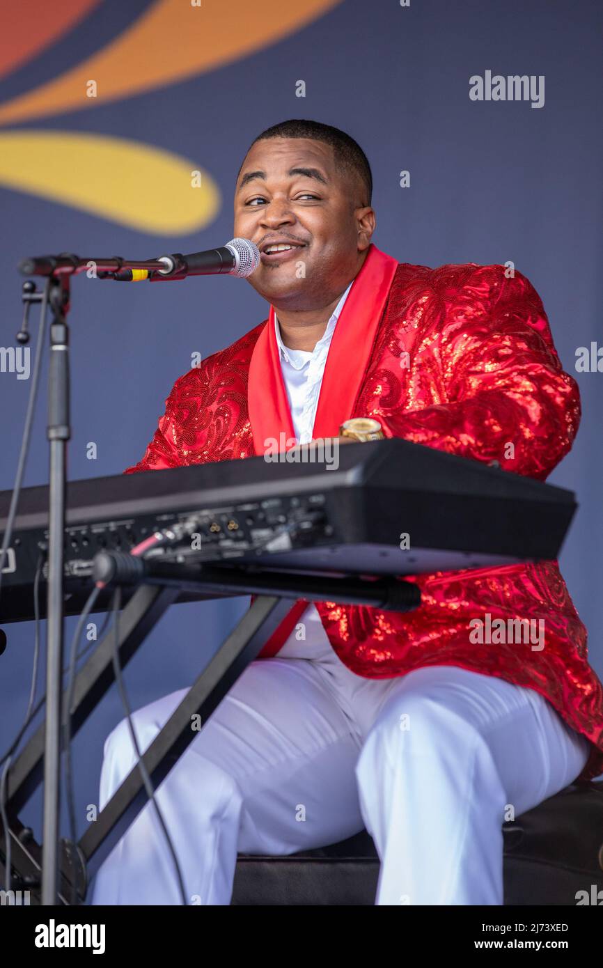 Al 'Lil Fats' Jackson during New Orleans Jazz & Heritage Festival on ...