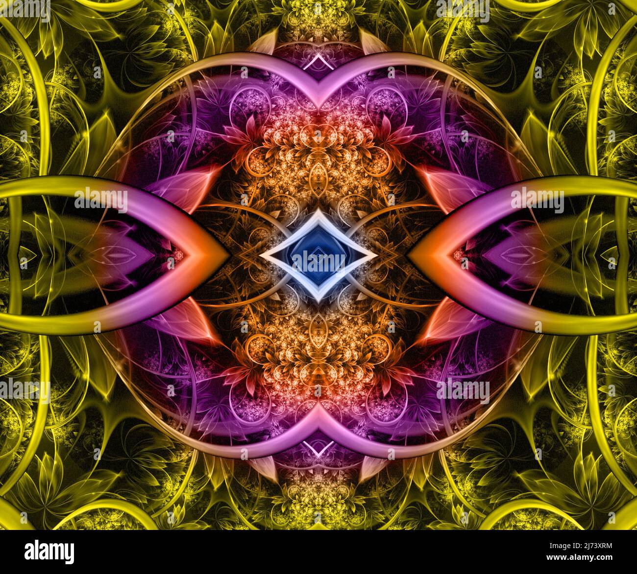 Computer generated fractal artwork for creative art,design and ...