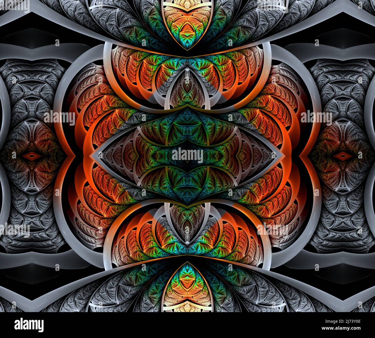 Computer generated fractal artwork for creative art,design and ...