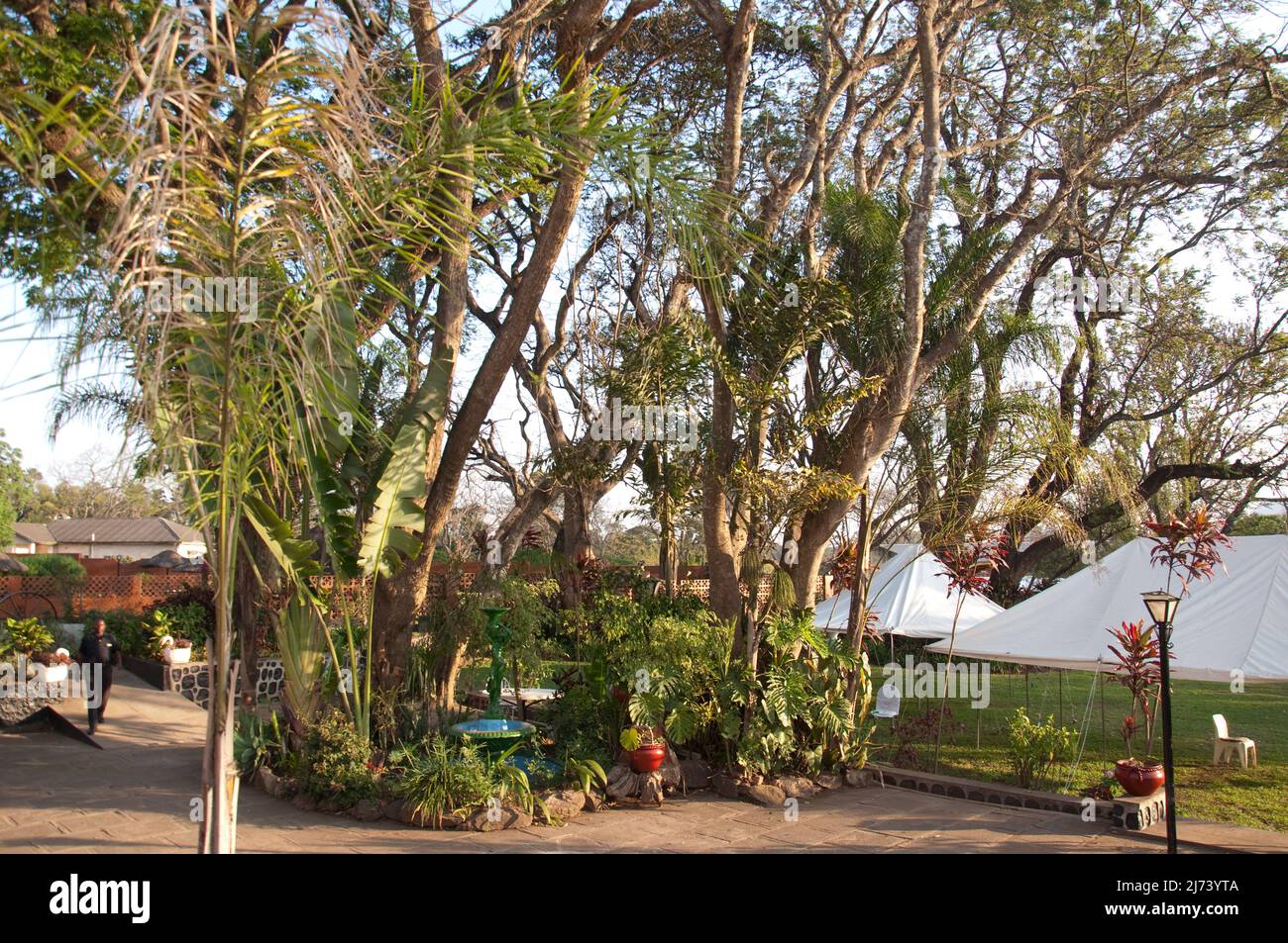 Luxury Hotel Grounds, Limbe, Malawi, Africa - Limbe and Blantyre form a ...