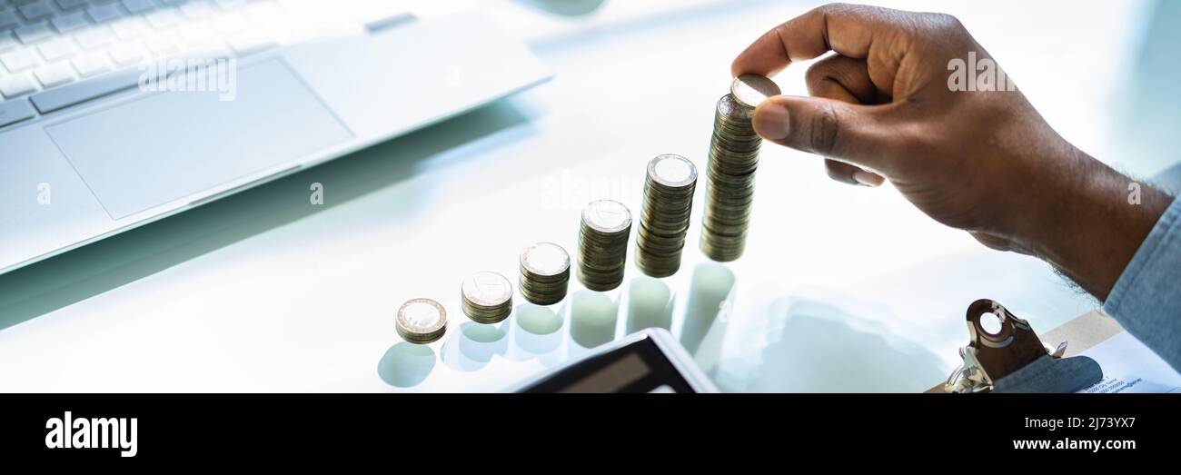 Insurance Business Growth Concept. Invested Money Increase Stock Photo ...