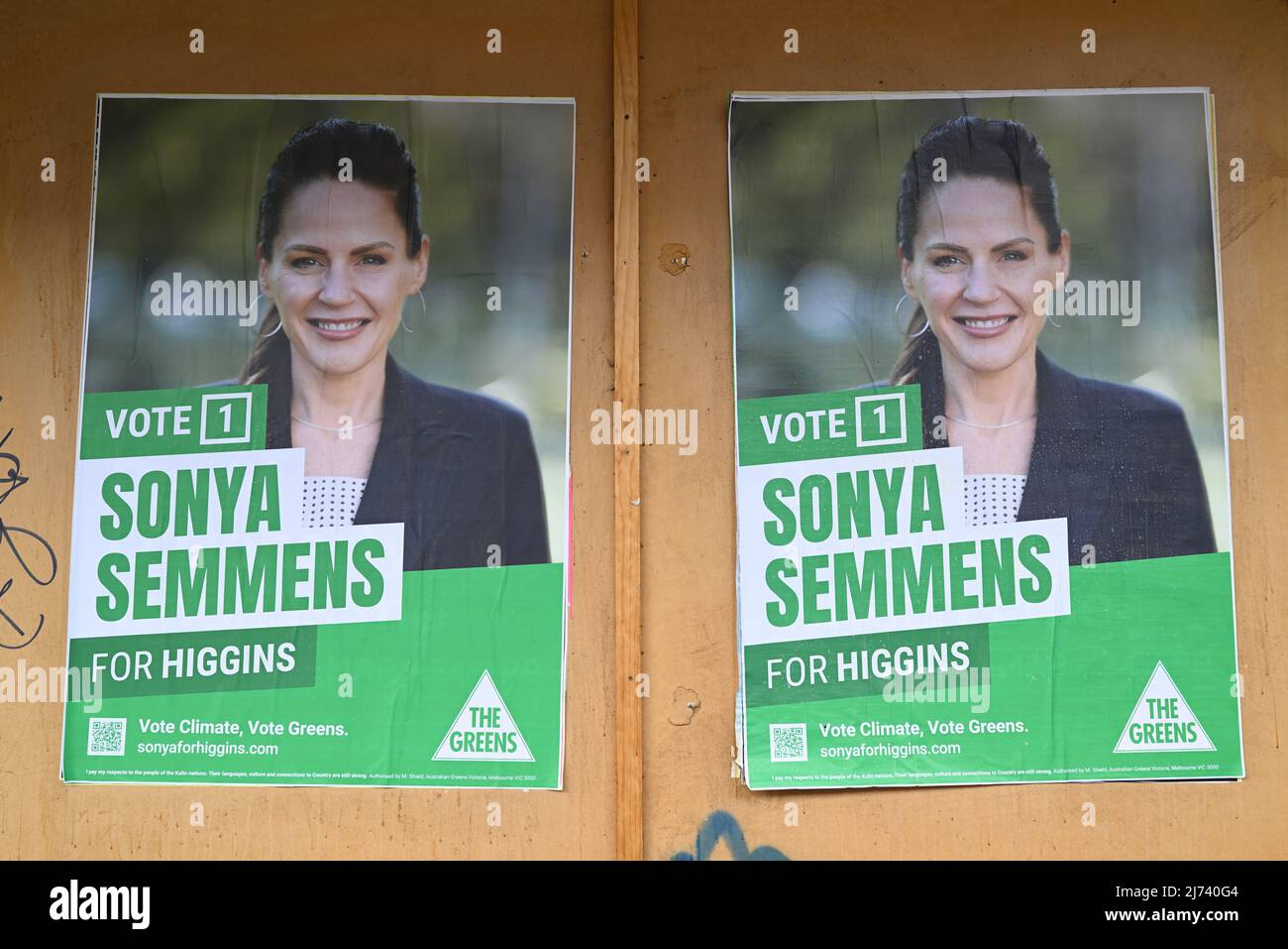 Two Sonya Semmens political posters, part of the Greens candidate's ...