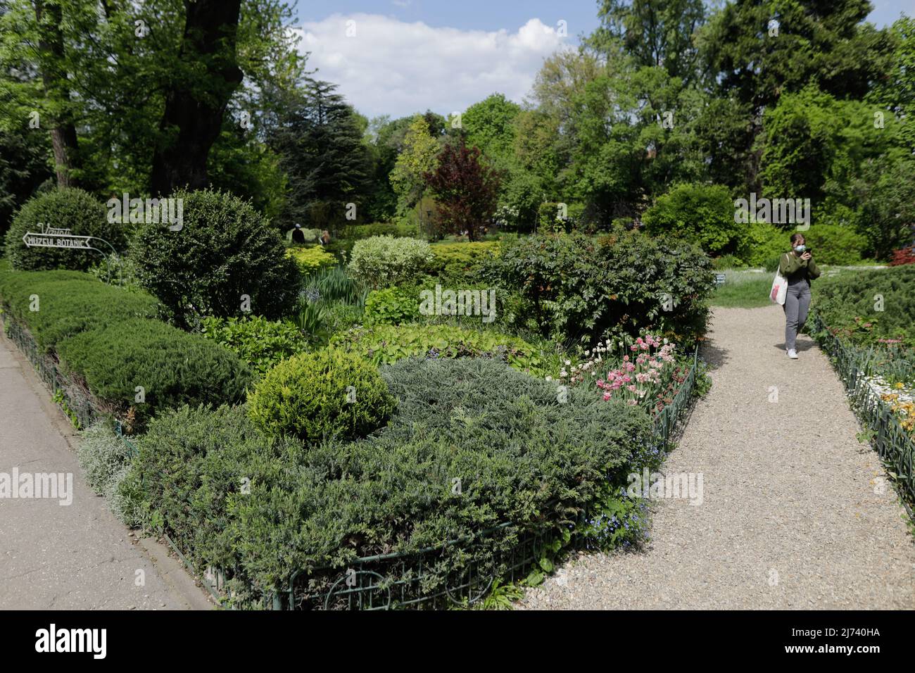 Bucharest, Romania - May 1, 2022: Botanical garden of Bucharest on a ...