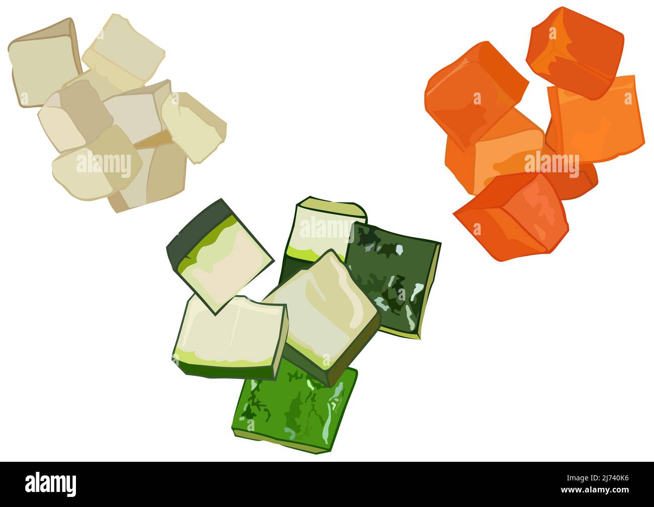 Celery carrot chopped Stock Vector Images - Alamy