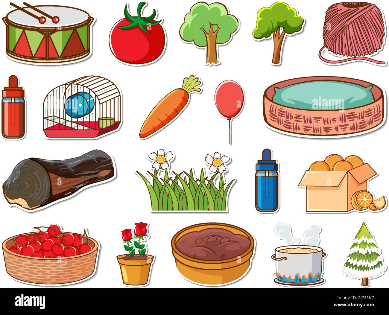 Everyday objects as art Stock Vector Images - Alamy