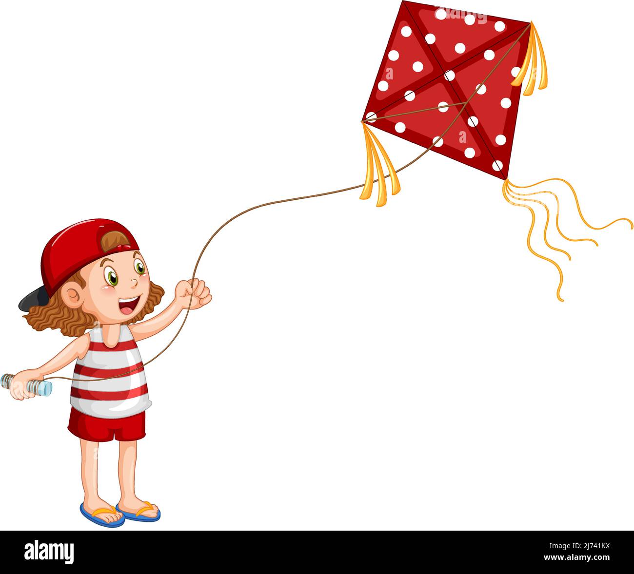 Cartoon character kites Stock Vector Images - Alamy