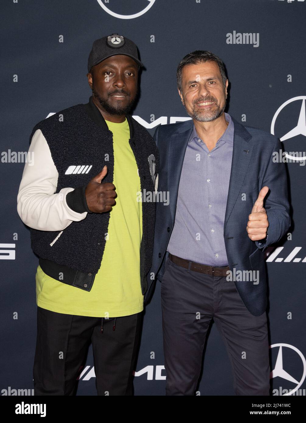 MIAMI, FLORIDA - MAY 05: will.i.am and CEO Mercedes-Benz Dimitris ...