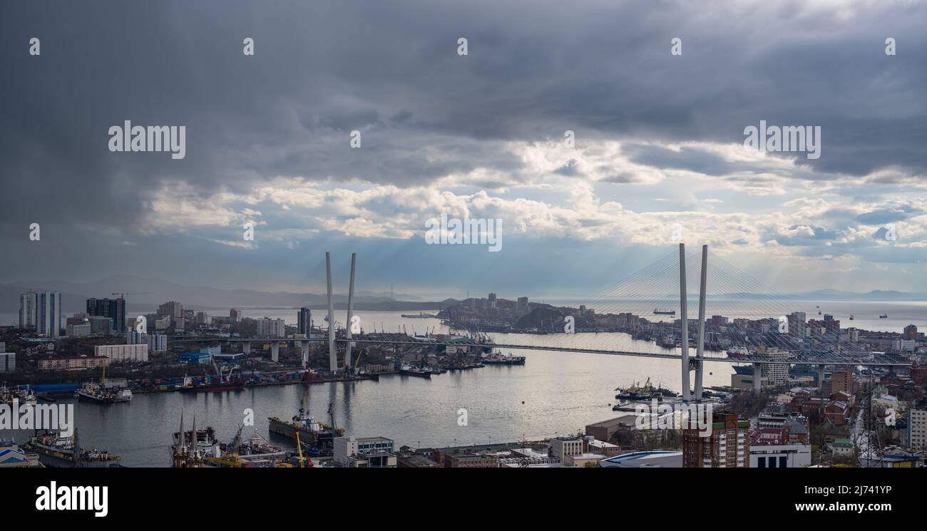 City skyline at the sunset. Hi res panorama Stock Photo - Alamy