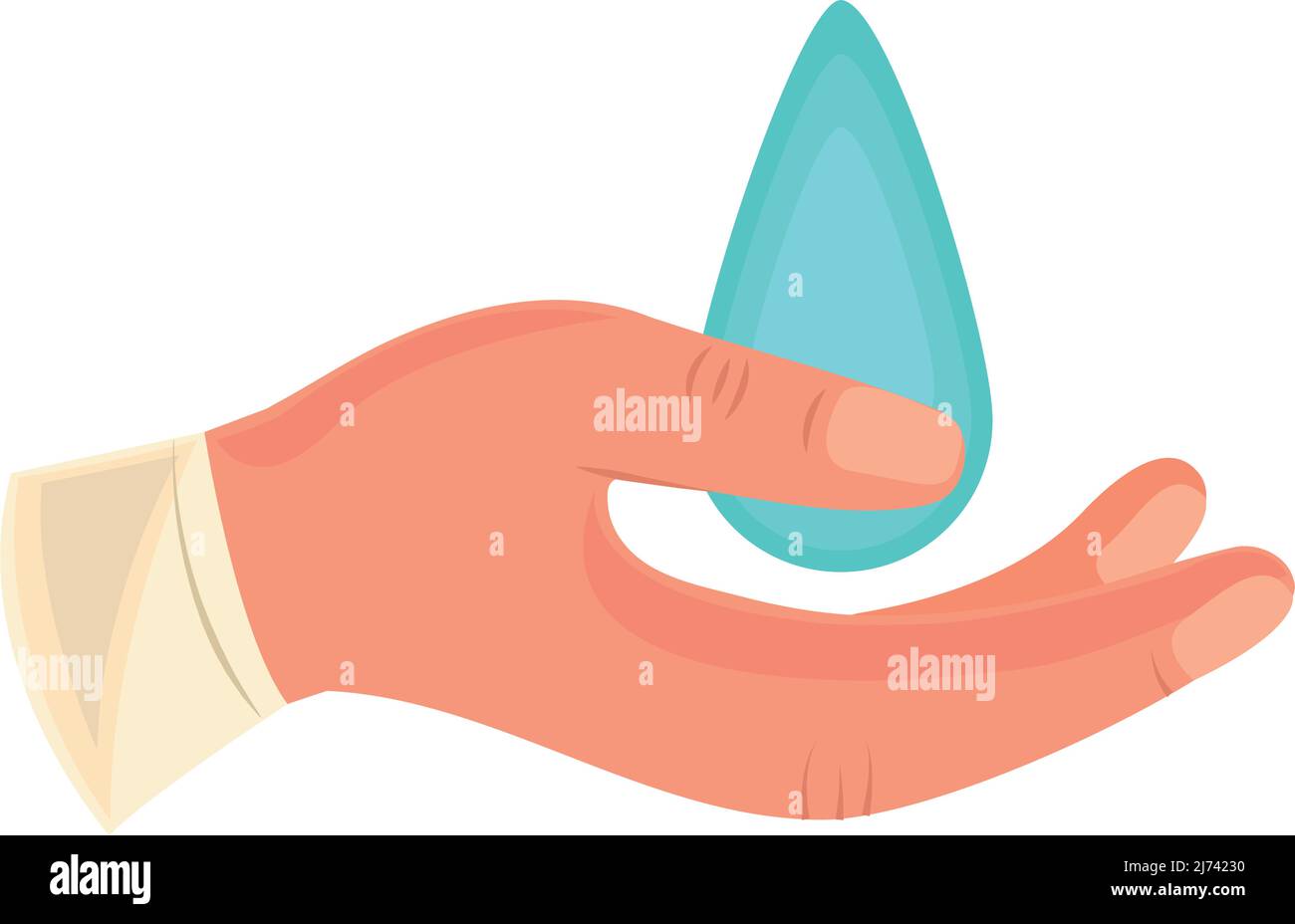 hand water drop Stock Vector Image & Art - Alamy