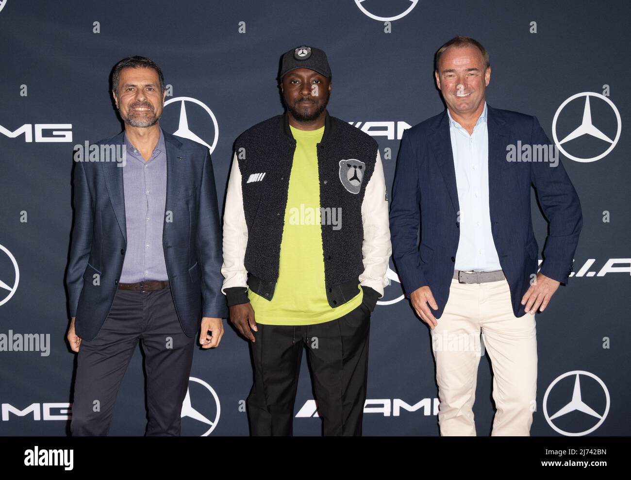MIAMI, FLORIDA - MAY 05: (L-R) CEO Mercedes-Benz Dimitris Psillakis ...