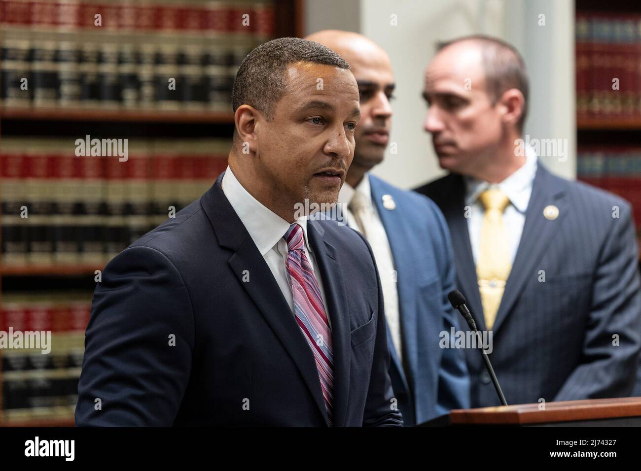 US Attorney Breon Peace speaks during press conference at US Attorney ...
