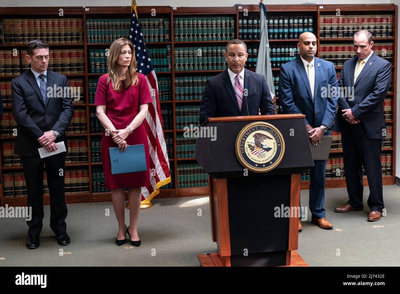US Attorney Breon Peace speaks during press conference at US Attorney ...