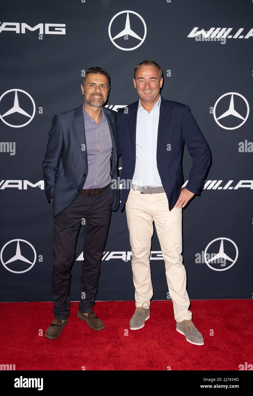 MIAMI, FLORIDA - MAY 05: (L-R) CEO Mercedes-Benz Dimitris Psillakis and ...