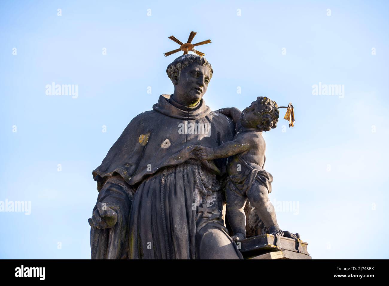 Saint Anthony of Padua, Charles Bridge, Prague, Czech Republic Stock ...