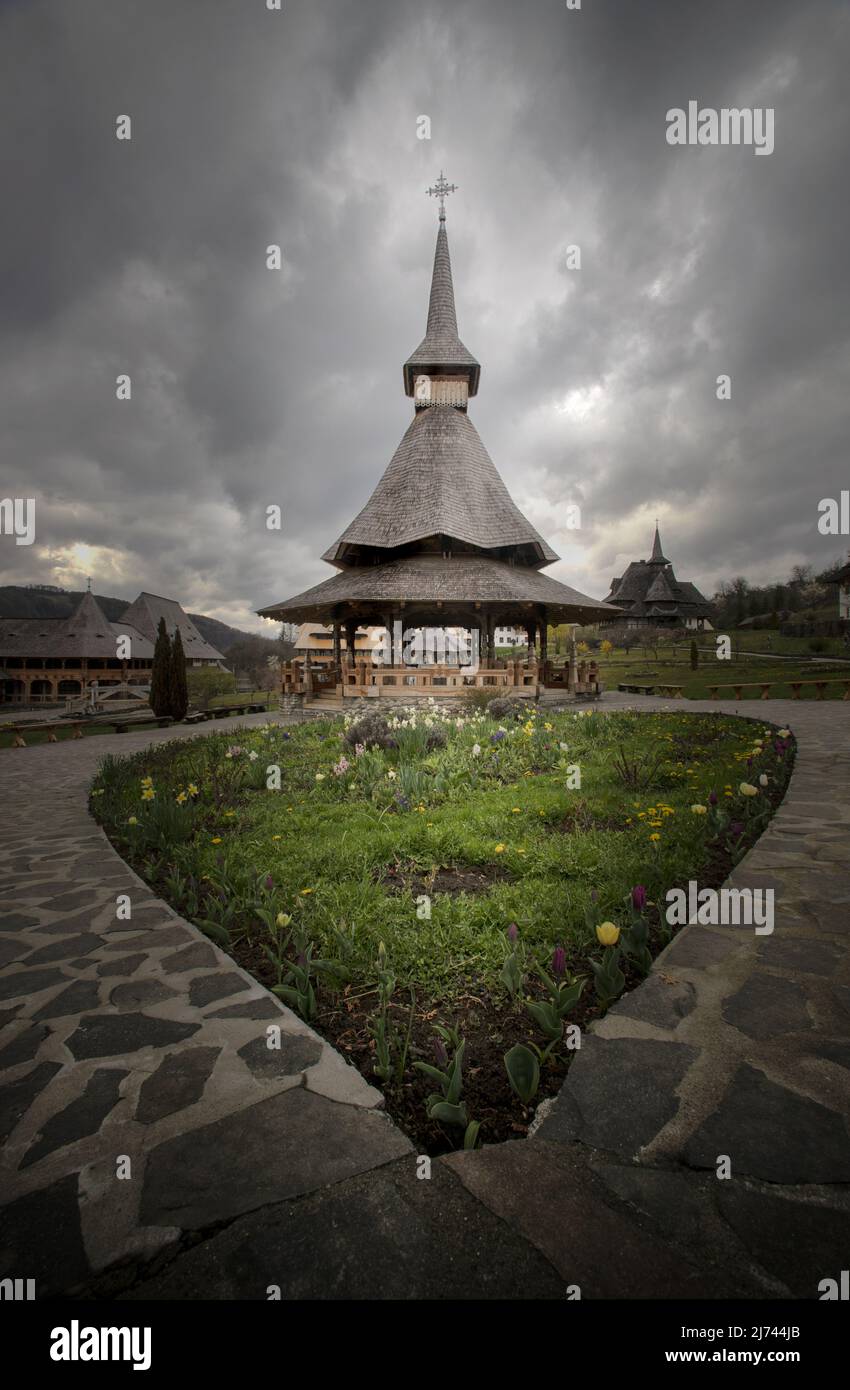 Wooden temple and roof museum and culture and traditional hi-res stock ...