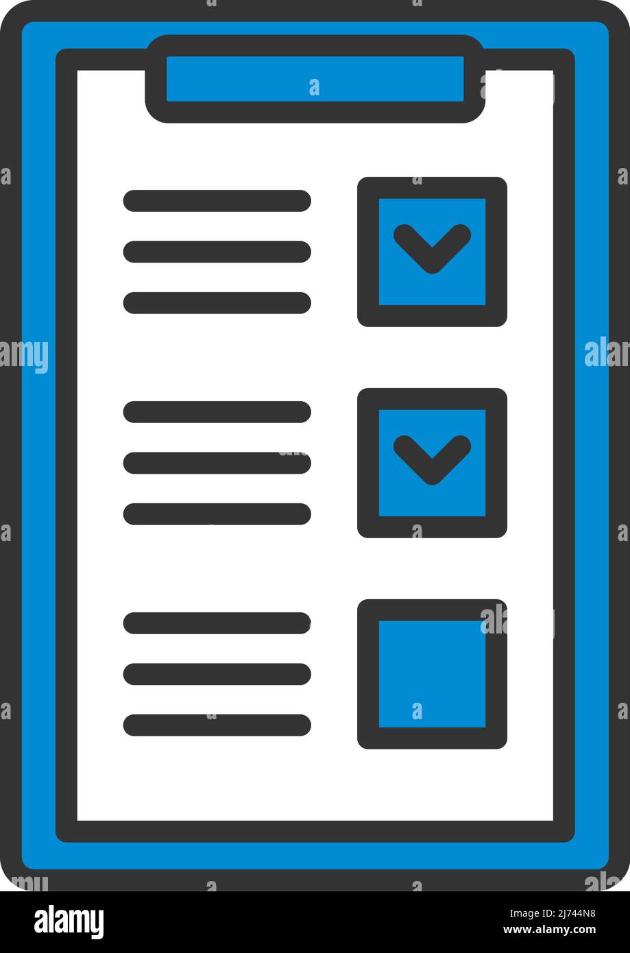 Icon Of Training Plan Tablet. Editable Bold Outline With Color Fill ...