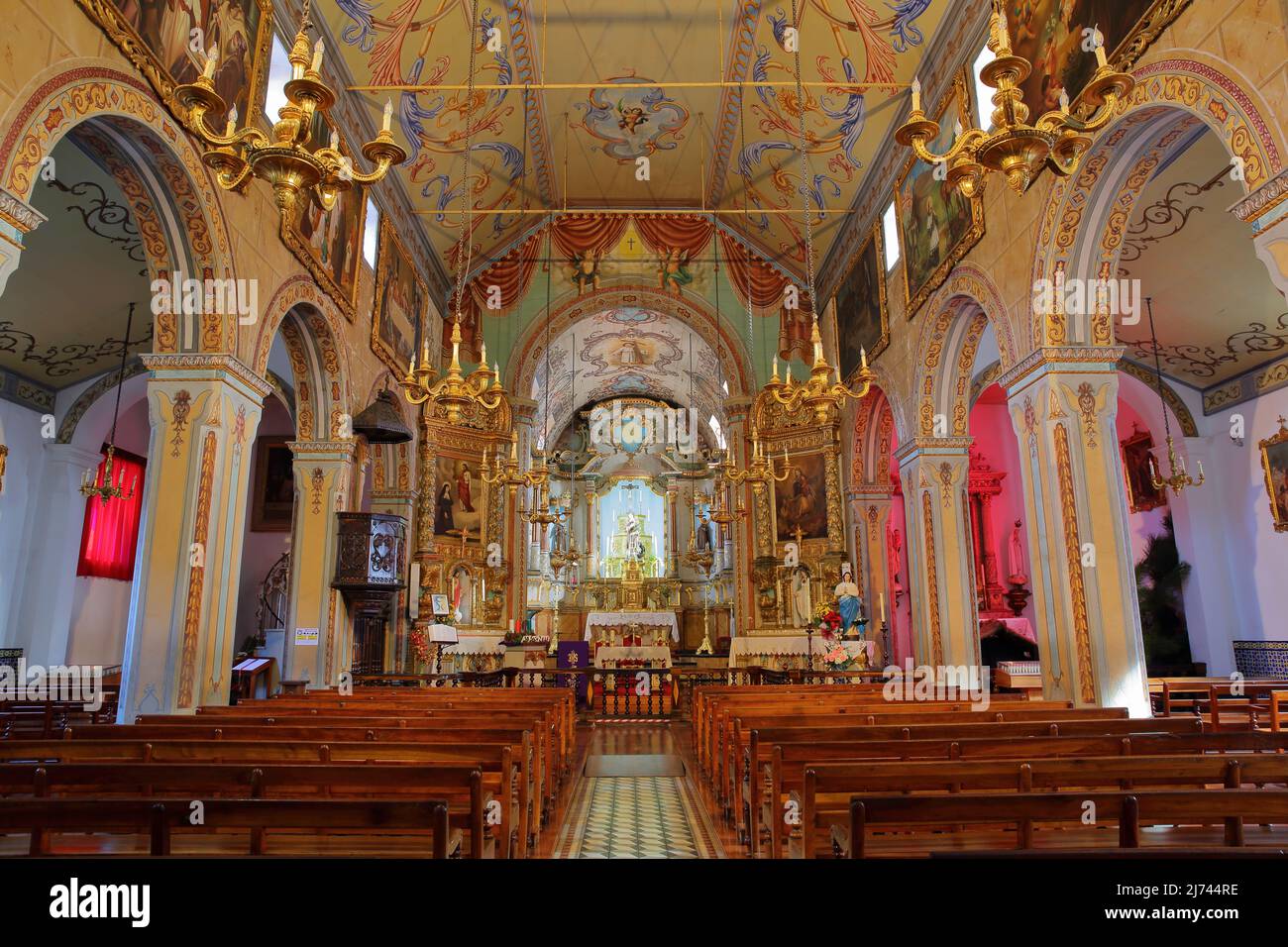 SAO VICENTE, MADEIRA, PORTUGAL - DECEMBER 19, 2021: The interior of ...