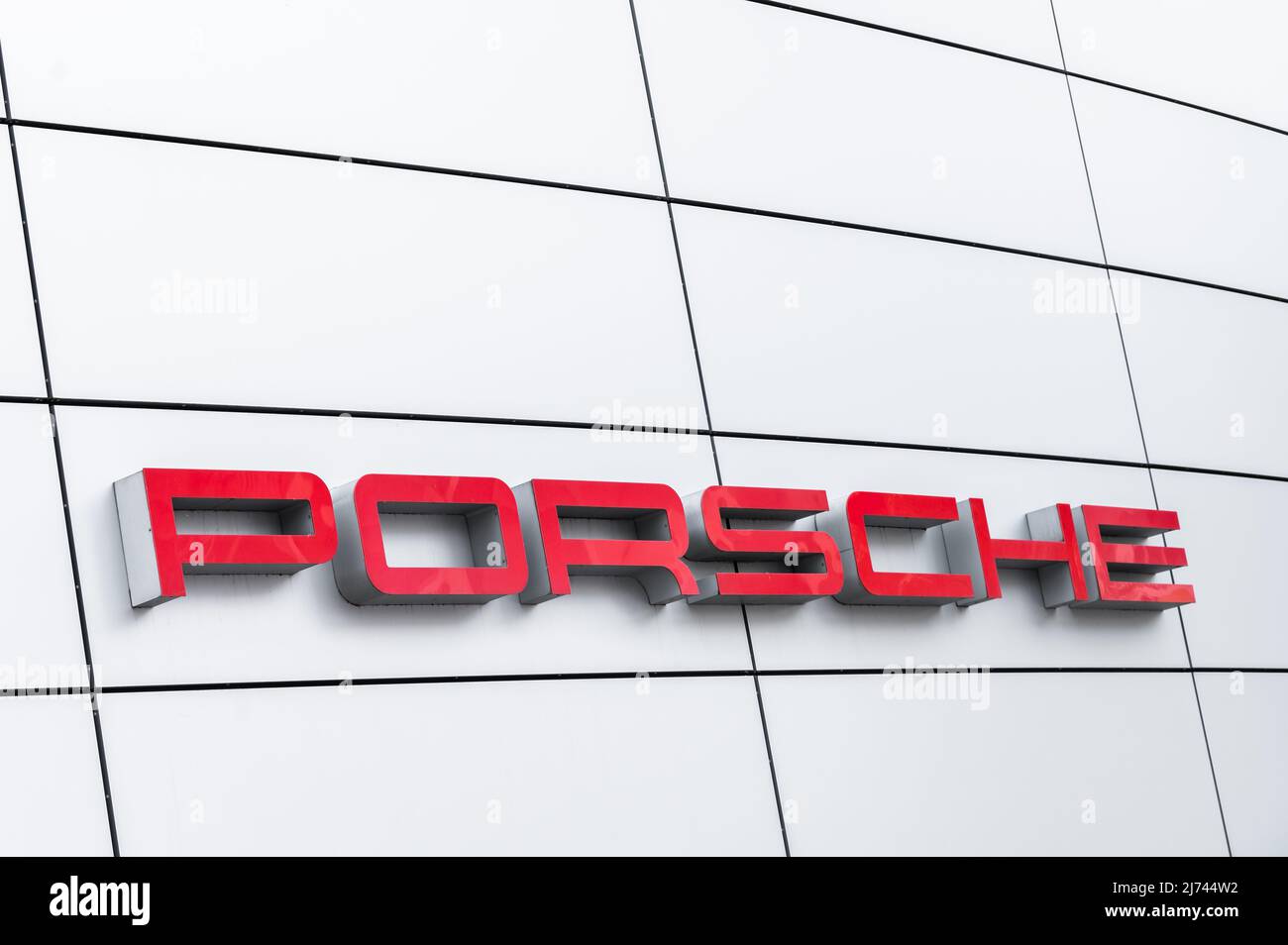 04 May 2022, Baden-Wuerttemberg, Villingen-Schwenningen: The Porsche ...