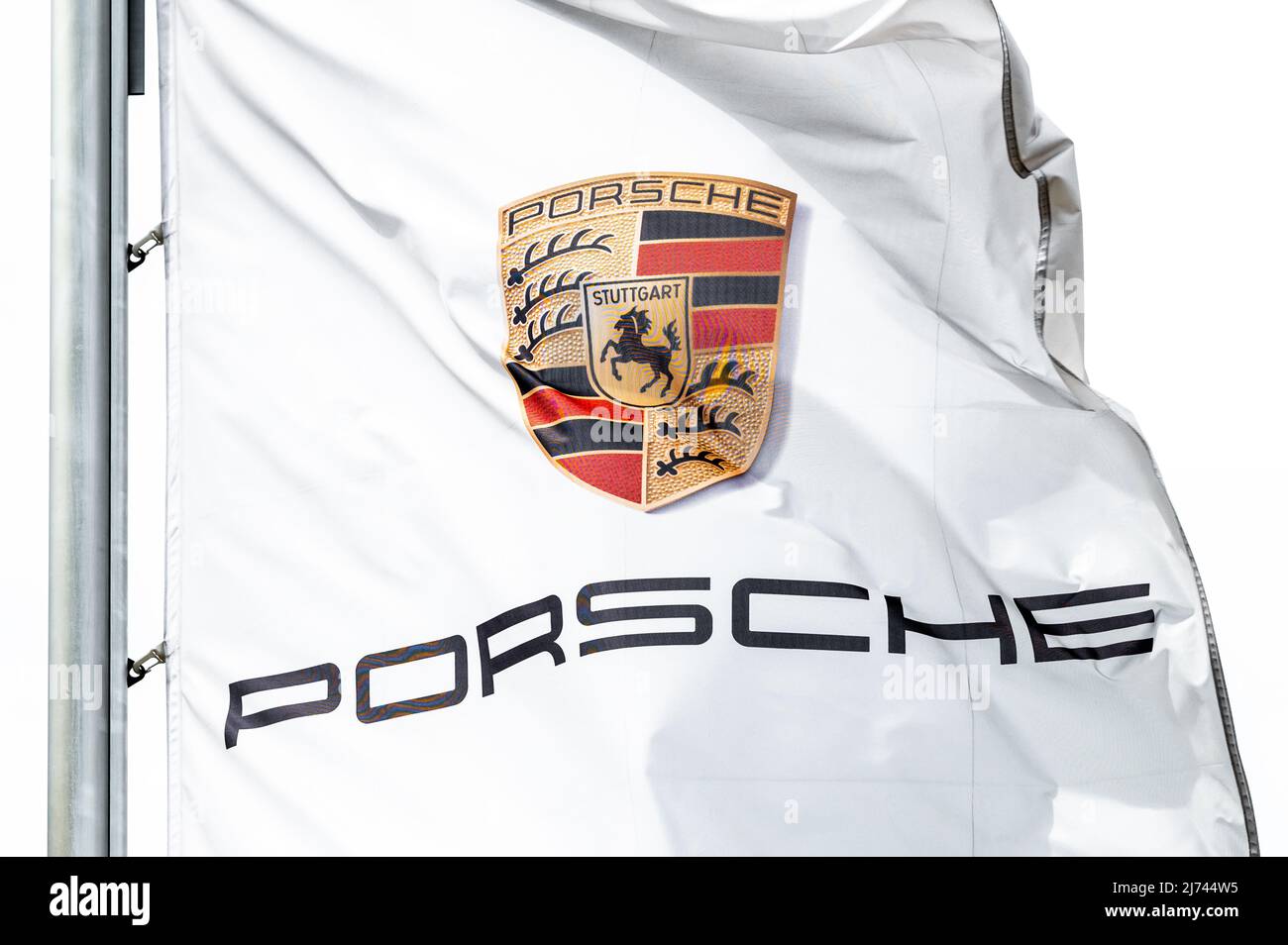 Porsche logo symbol icon flag hi-res stock photography and images - Alamy