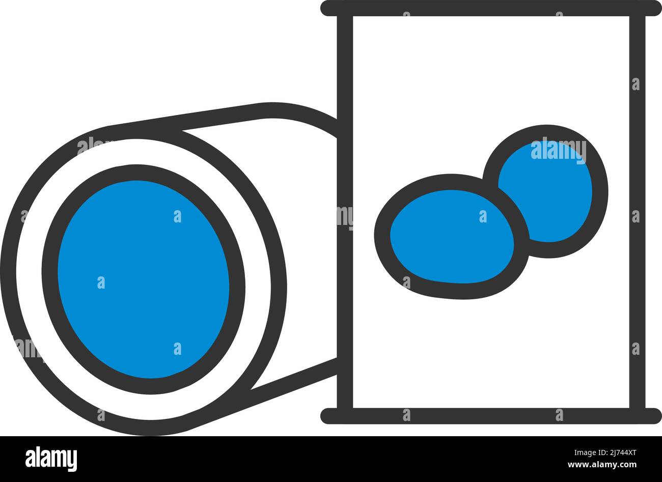 Olive Can Icon. Editable Bold Outline With Color Fill Design. Vector ...