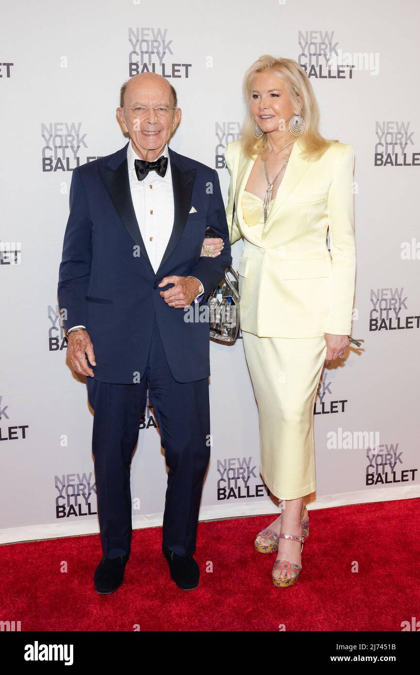 Wilbur Ross and Hilary Geary Ross attend the New York City Ballet 2022 ...