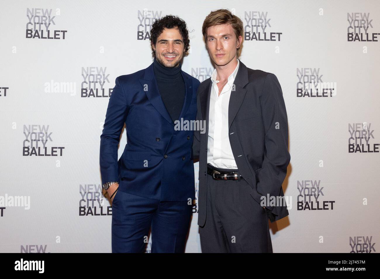 (L-R) Zac Posen and Harrison Ball attend the New York City Ballet 2022 ...