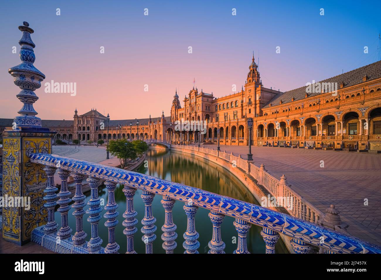 An evening in Plaza de España, one of the most famous squares in ...