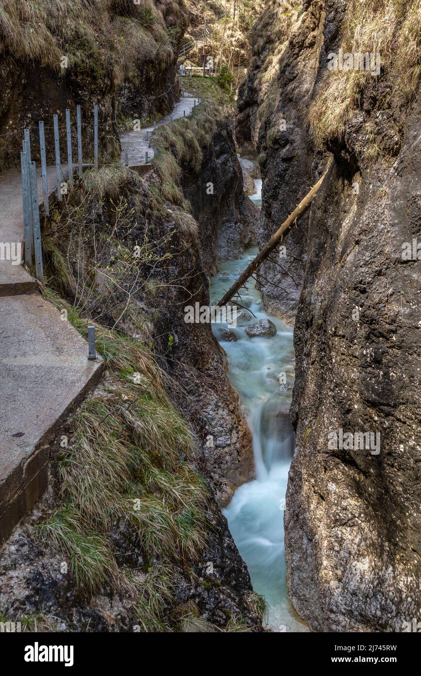 Almbachklamm gorge near Berchtesgaden, Bavaria, Germany Stock Photo - Alamy