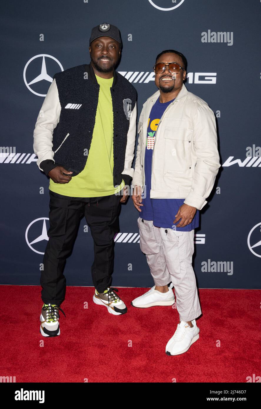 MIAMI, FLORIDA - MAY 05: (L-R) will.i.am and US-Filipino rapper Apl.de ...