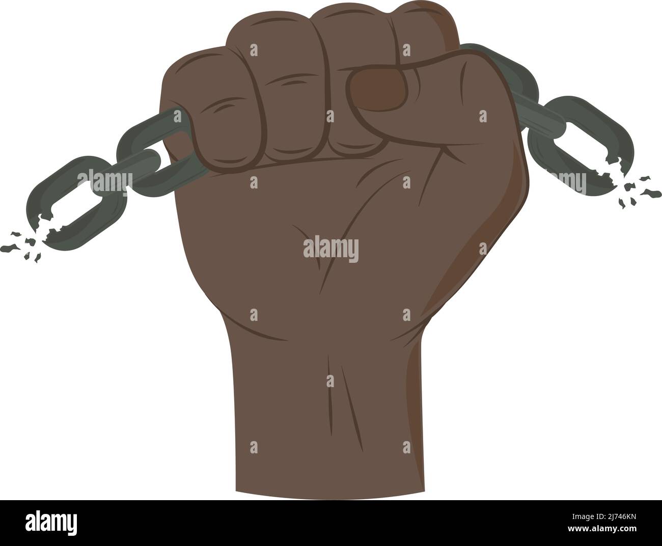 juneteenth hand with chain Stock Vector Image & Art - Alamy