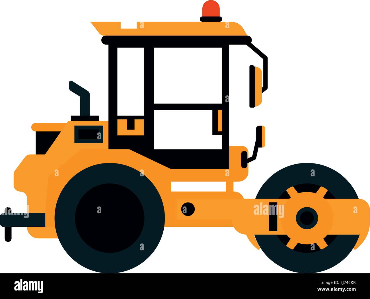 road roller construction machine Stock Vector Image & Art - Alamy