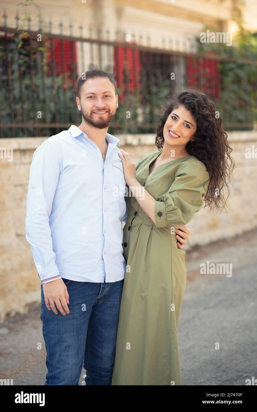 Portrait couple young arab hi-res stock photography and images - Alamy