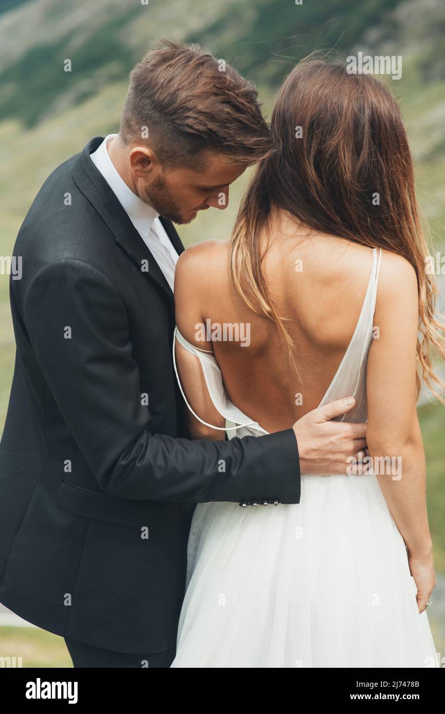 Bride And Groom Back View High Resolution Stock Photography and Images ...
