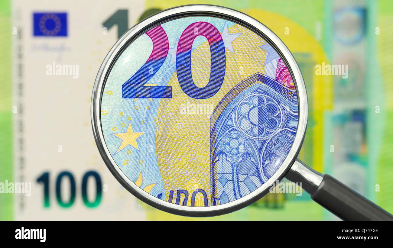 Inflation in the Euro zone - Money is worth less and less Stock Photo ...