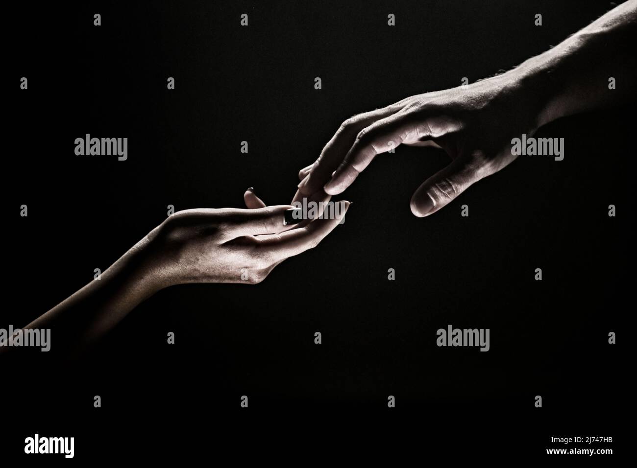 Hands at the time of rescue. Friendly handshake, friends greeting ...