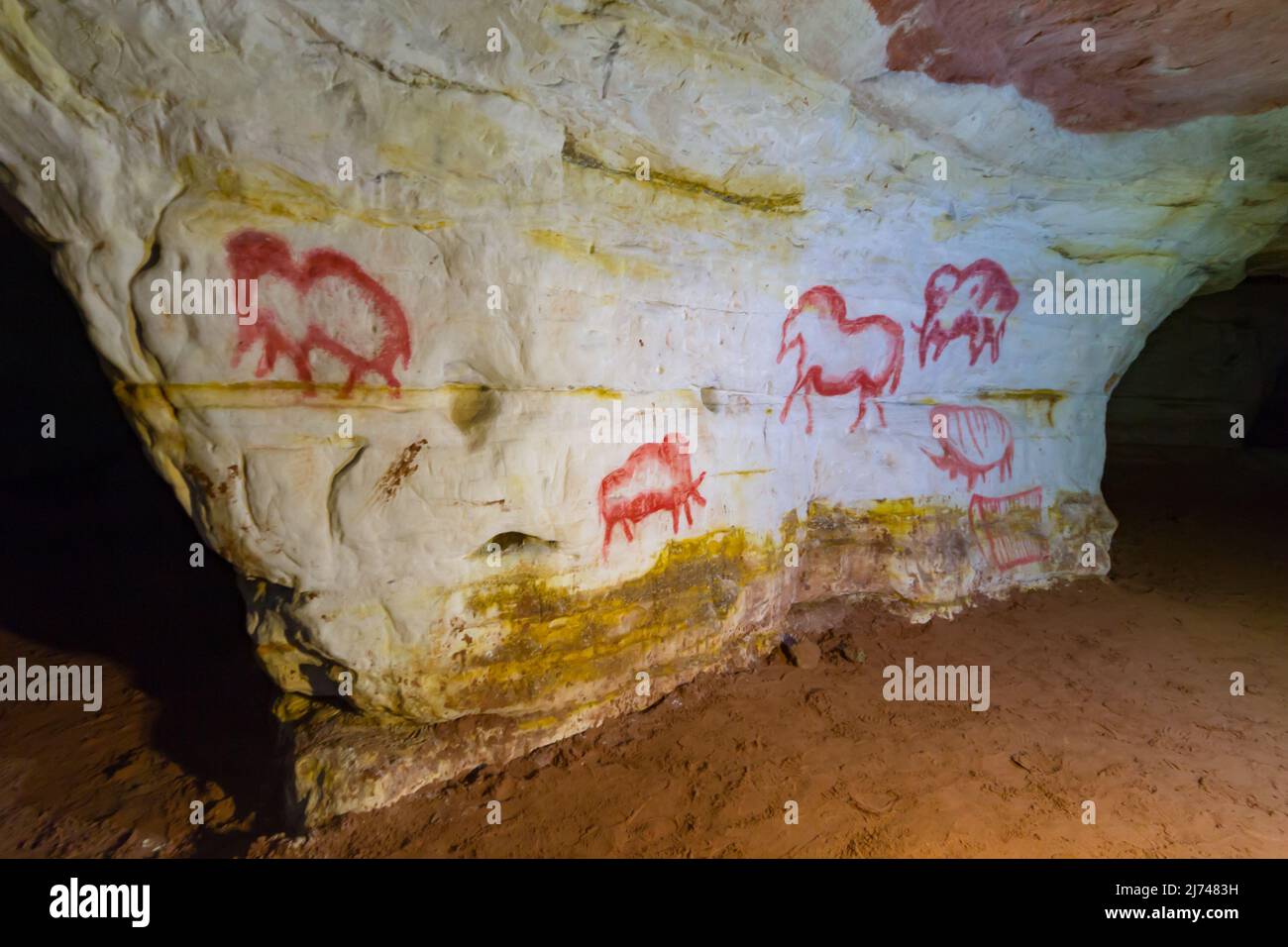ancient rock paintings Stock Photo - Alamy